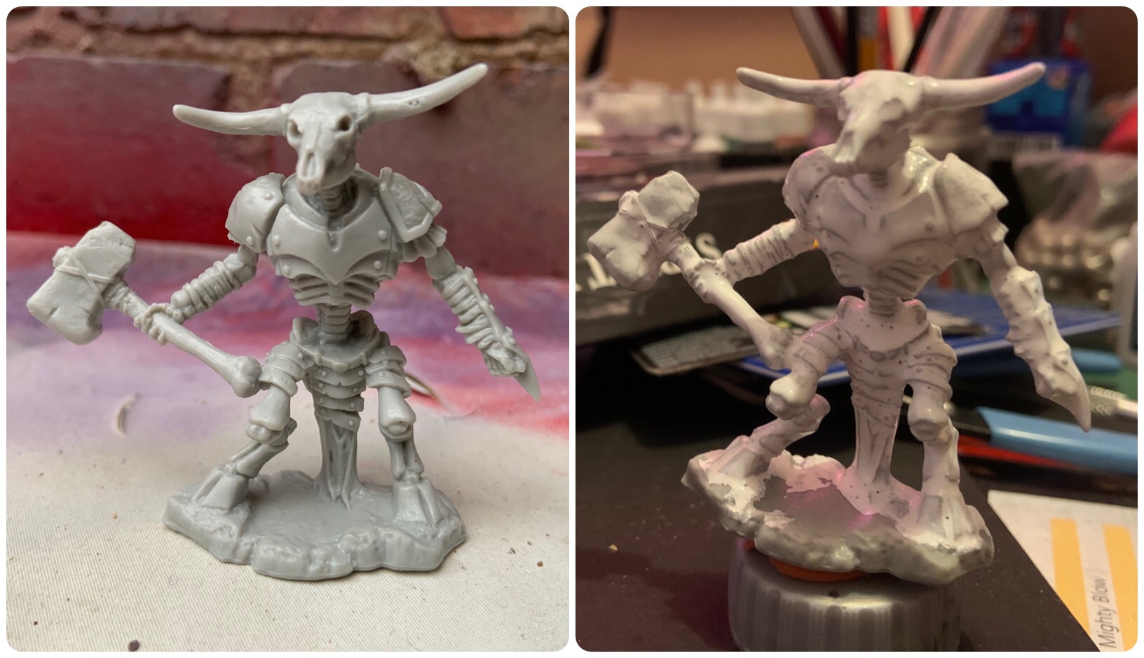 Skeleton Minotaur | Whitespider1066