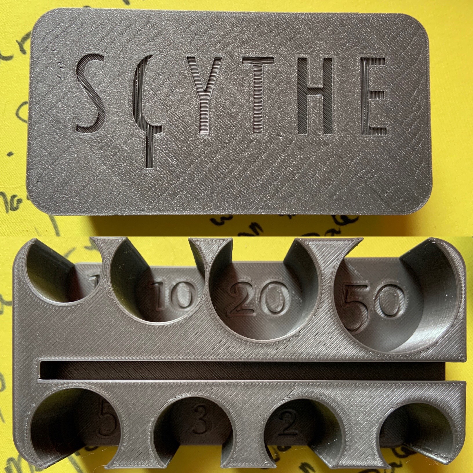 A look at a Scythe Board Game Coin Box | Whitespider1066
